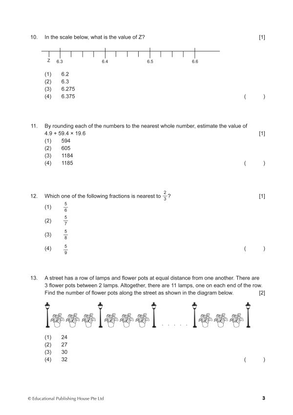 EPHmall-(SG)PSLE Maths Trending Exam Questions