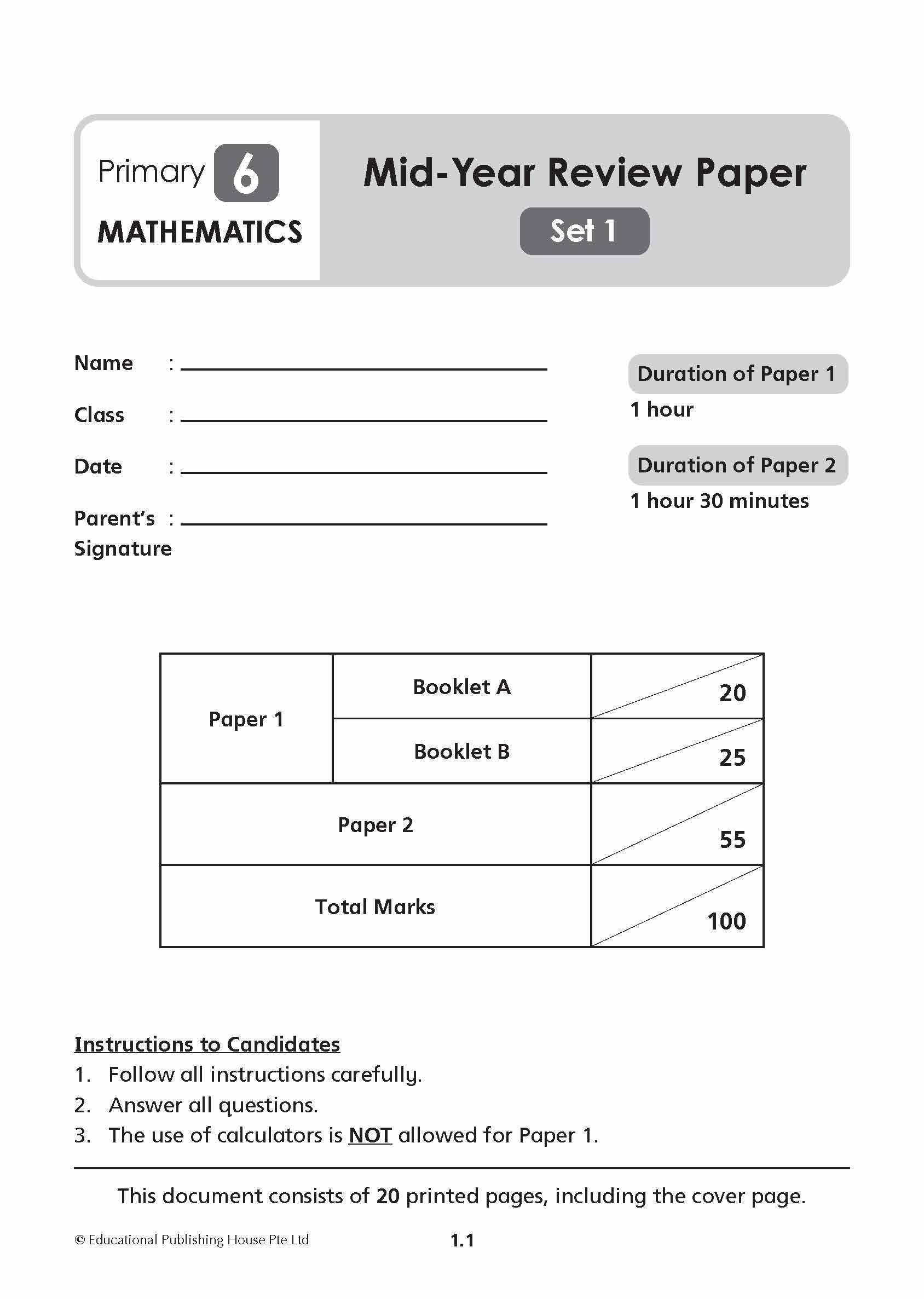 EPHmall-(SG)P6 Maths Mid-Year Review Papers